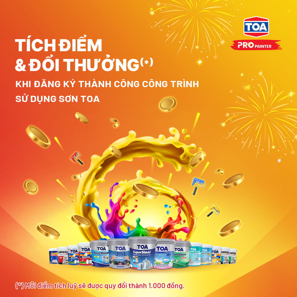 CHƯƠNG TRÌNH NHÀ THẦU CHUYÊN NGHIỆP SƠN TOA 2024: DÙNG SƠN, TÍCH ĐIỂM ...